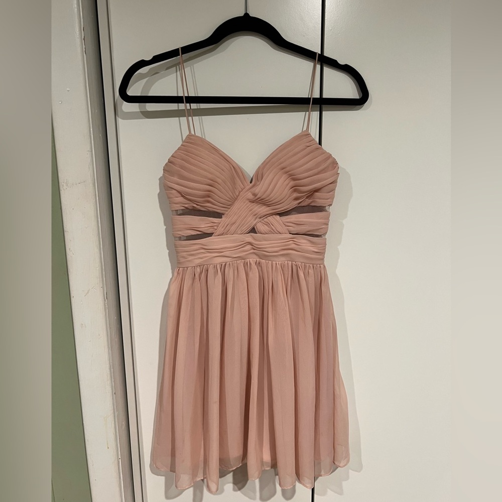 Light Pink/Blush Mini Prom Dress - Gem